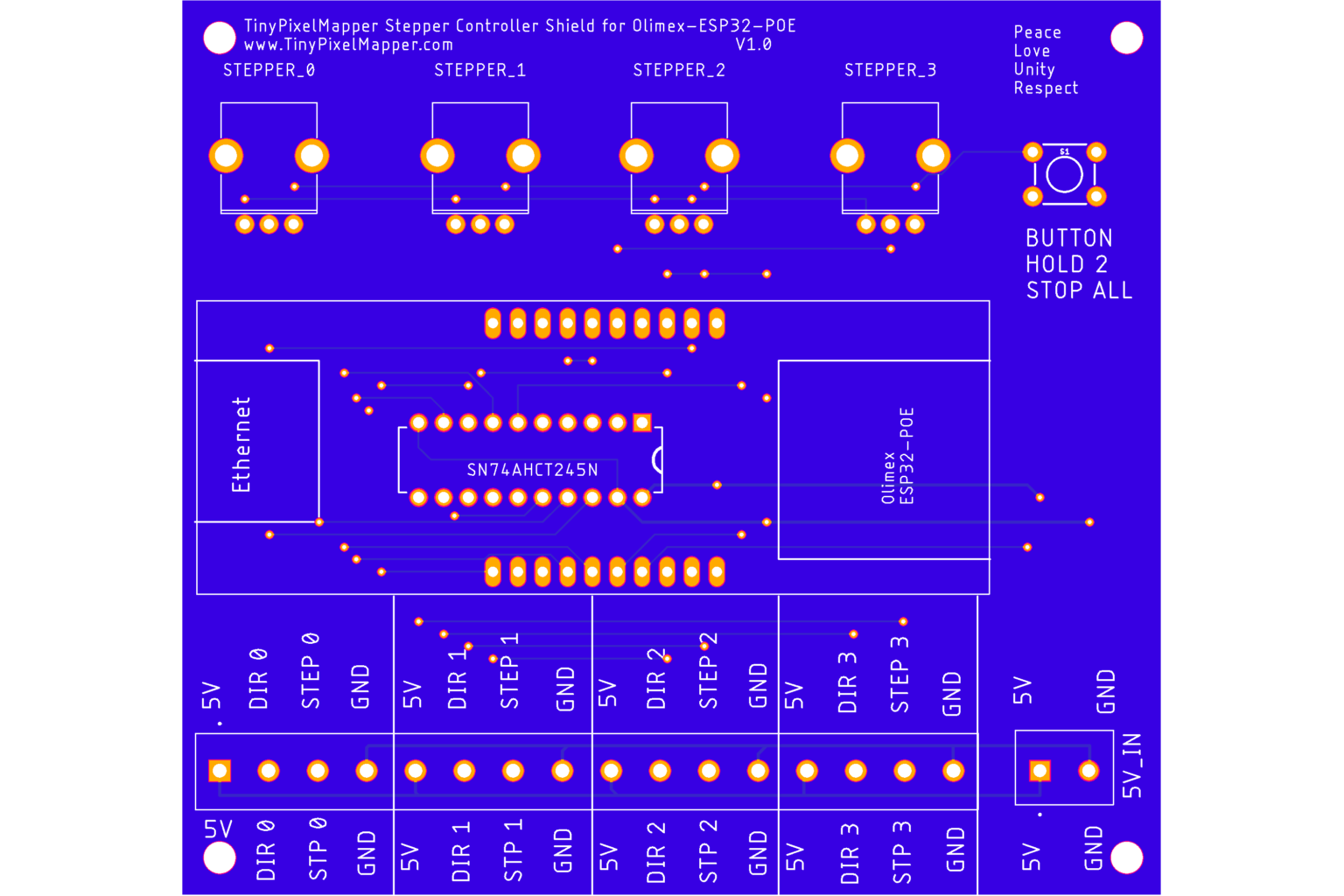 Classic TinyPixelMapper Stepper Controller PCB Kit – TinypixelMapper