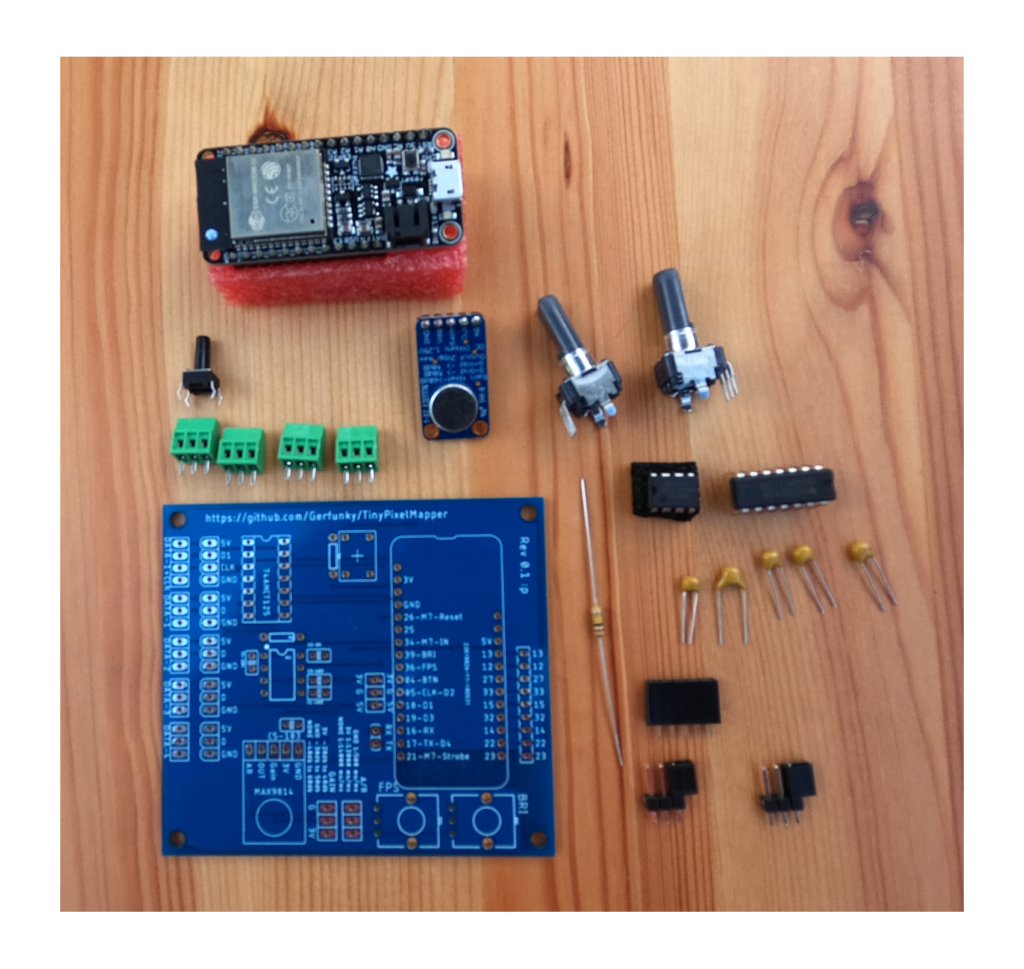 TinyPixelMapper Adafruit Feather32 PCB Kit Full – TinypixelMapper